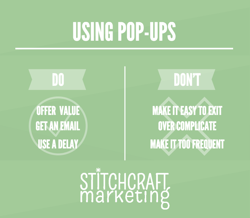 When Pop-Ups Can Work For You